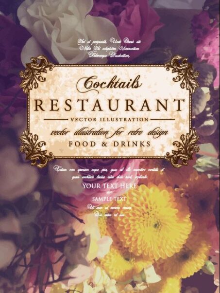 دانلود جلد منو لایه باز کلاسیک – طراحان آپامه